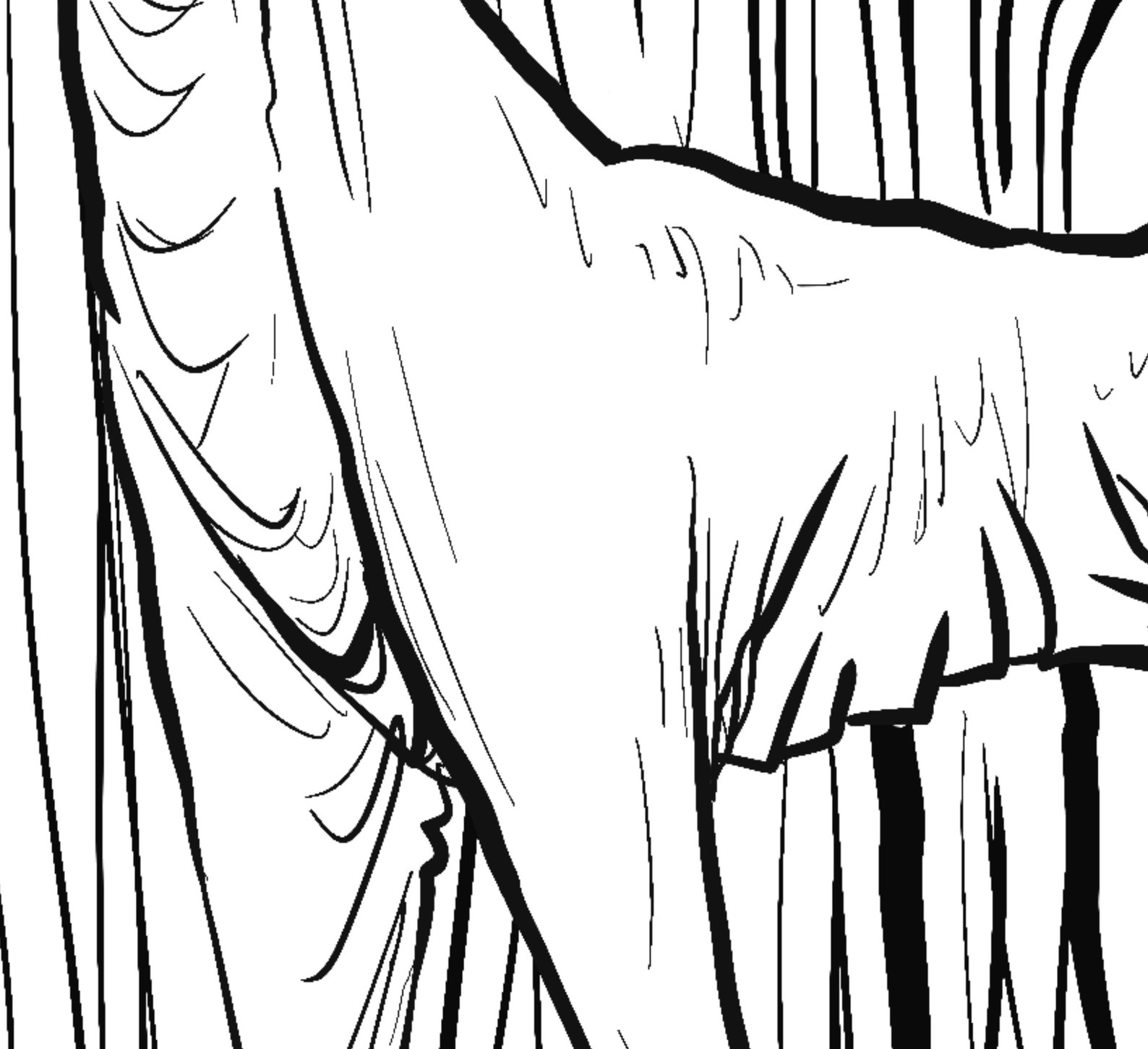 Not Deer, Cryptid, Creepy Cryptids, the Not-deer, Adult Coloring Page ...