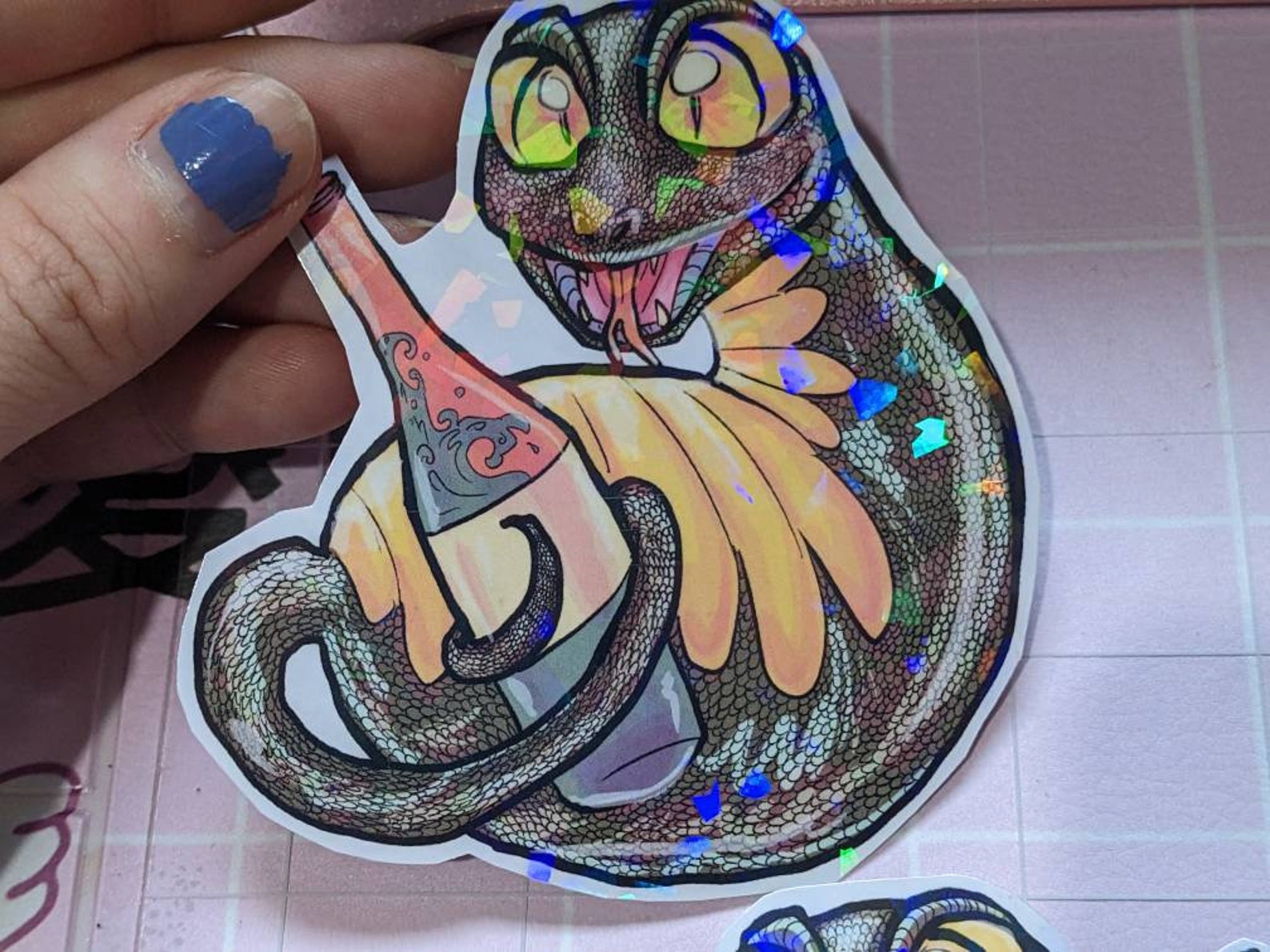 Holographic Tsuchinoko, Tsuchinocco, Tsuchinokoreal Sticker, Cryptid ...