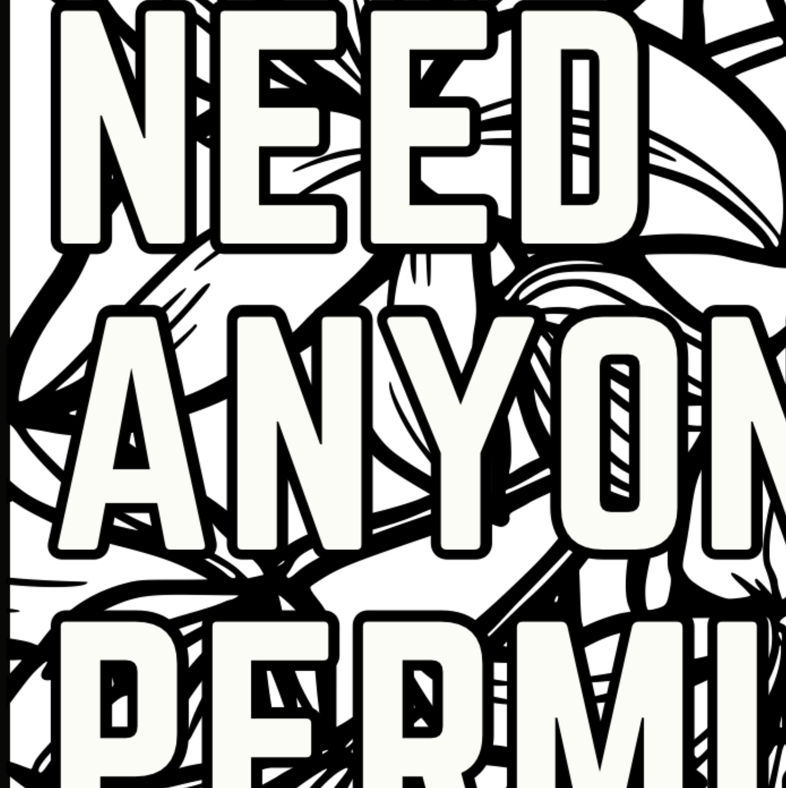 You Don't Need Anyone's Permission Print, Coloring Page, Relaxing ...