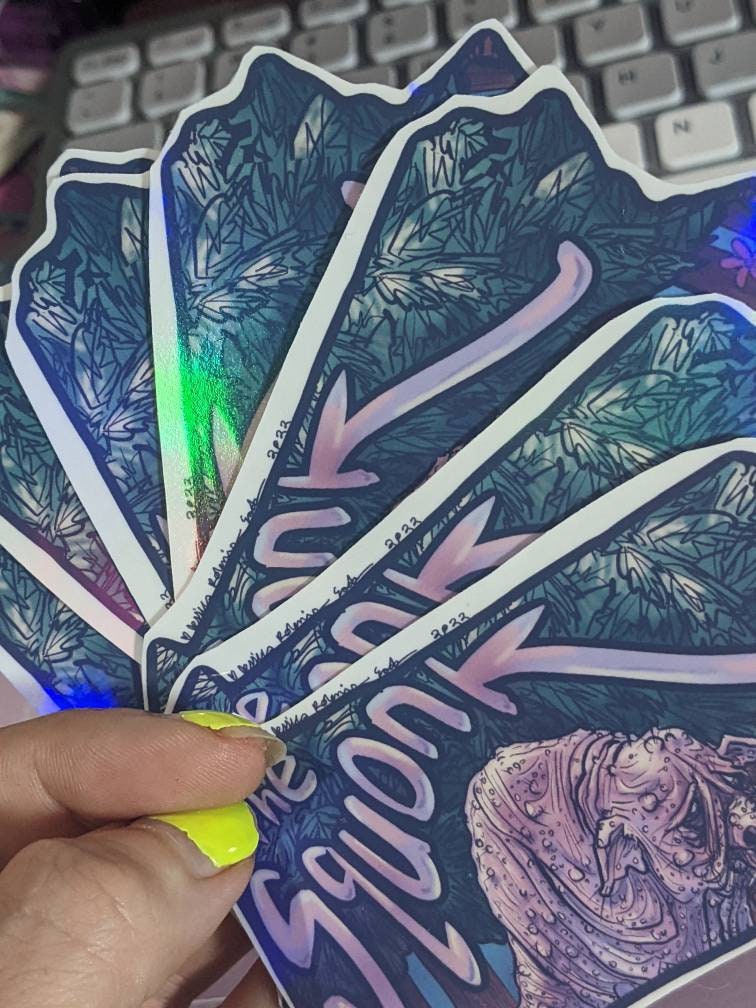 Holographic Squonk Sticker Pennsylvania State Squonk Country - Etsy