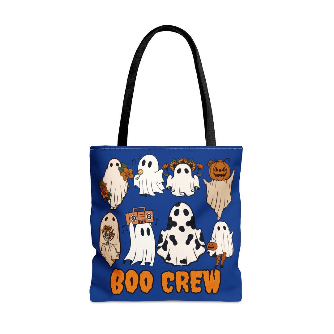 Boo Crew Cute Halloween Ghosts Holiday Fall Autumn Ecofriendly Tote Bag ...