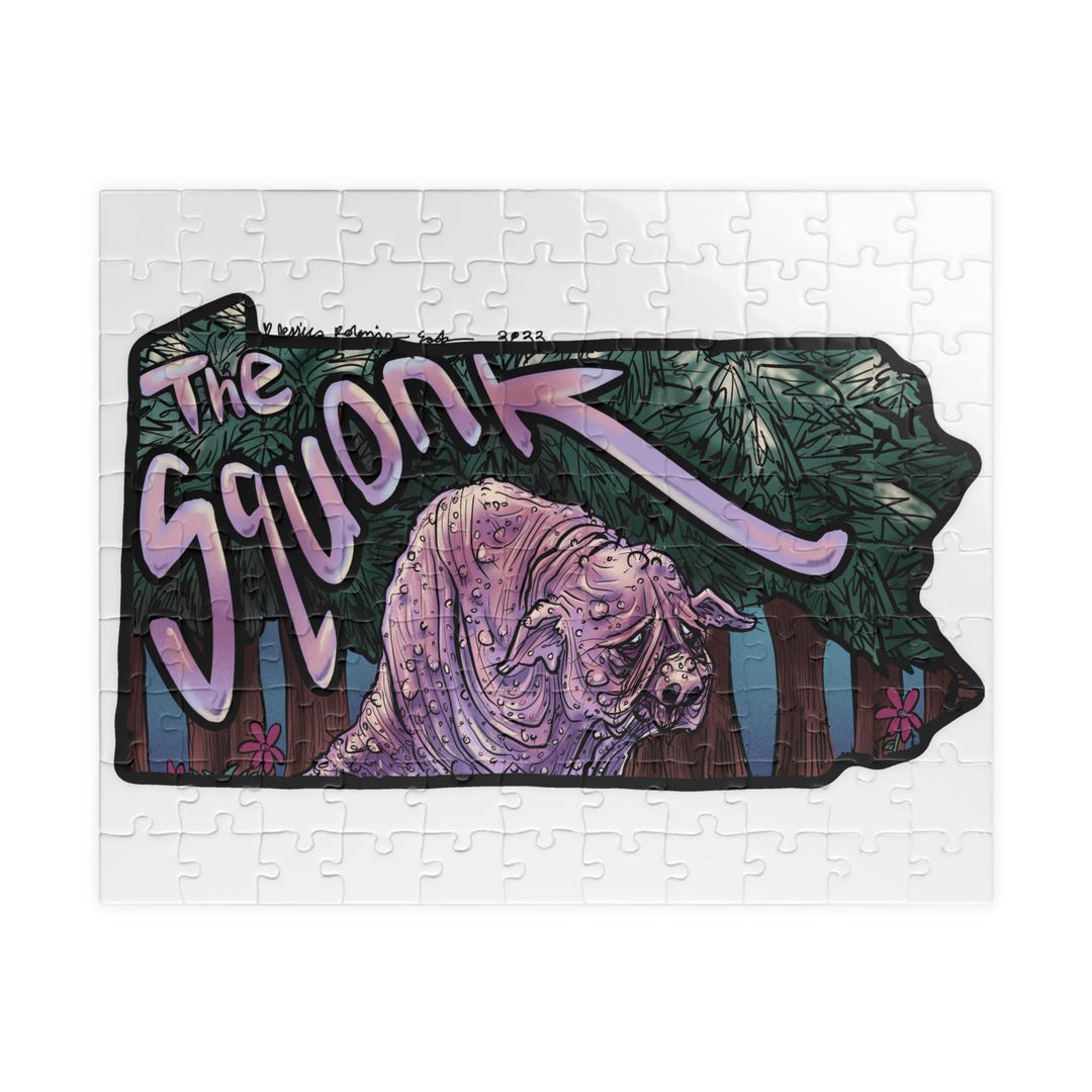 Puzzle, Pennsylvania Squonk Cryptid, Gift, Jigsaw Game, Brain Teaser ...