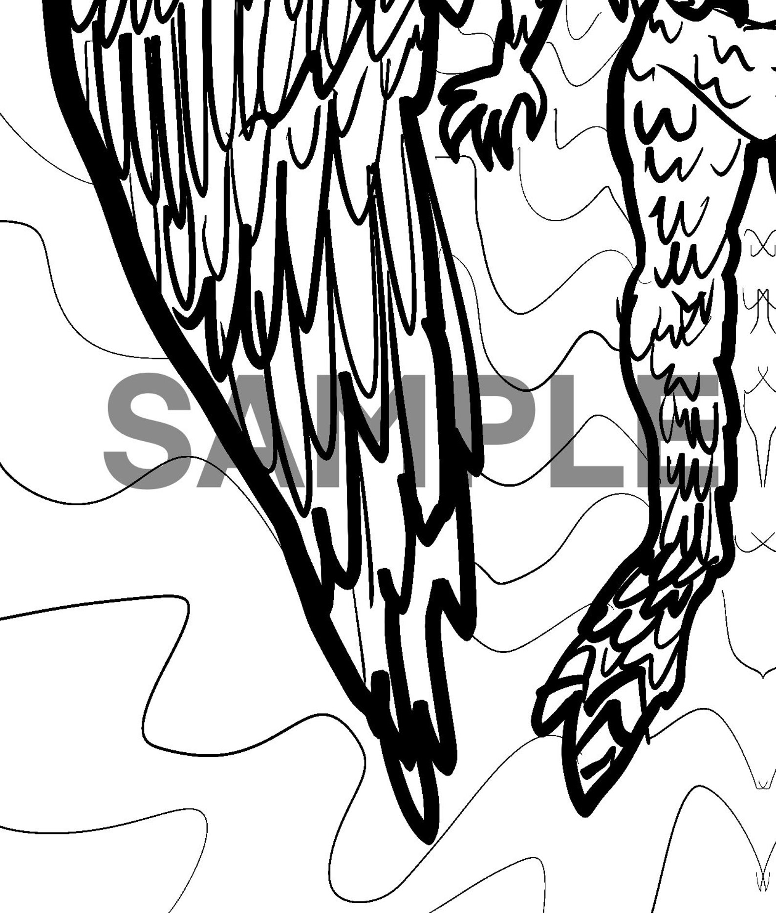 Mothman, the Mothman, Cryptid, Adult Coloring Page, Local Legends ...