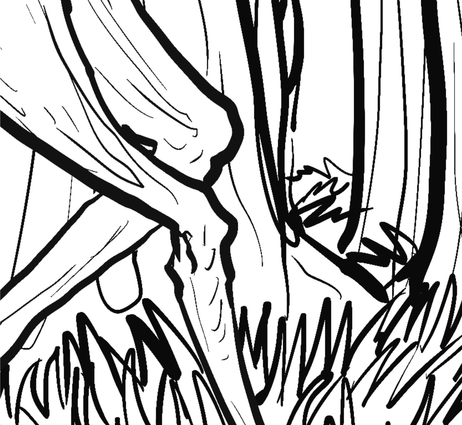 Not Deer, Cryptid, Creepy Cryptids, the Not-deer, Adult Coloring Page ...