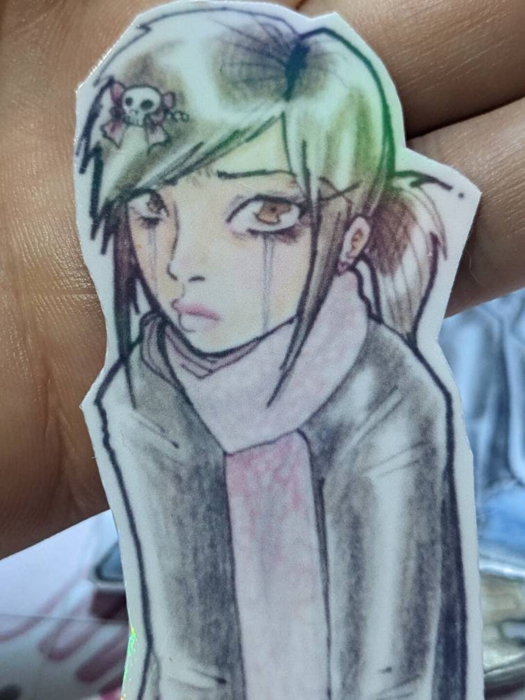 Sad Girl Sticker, Soft Girl, Emo, Crying, Anime, Gyaru, Cute Girls ...