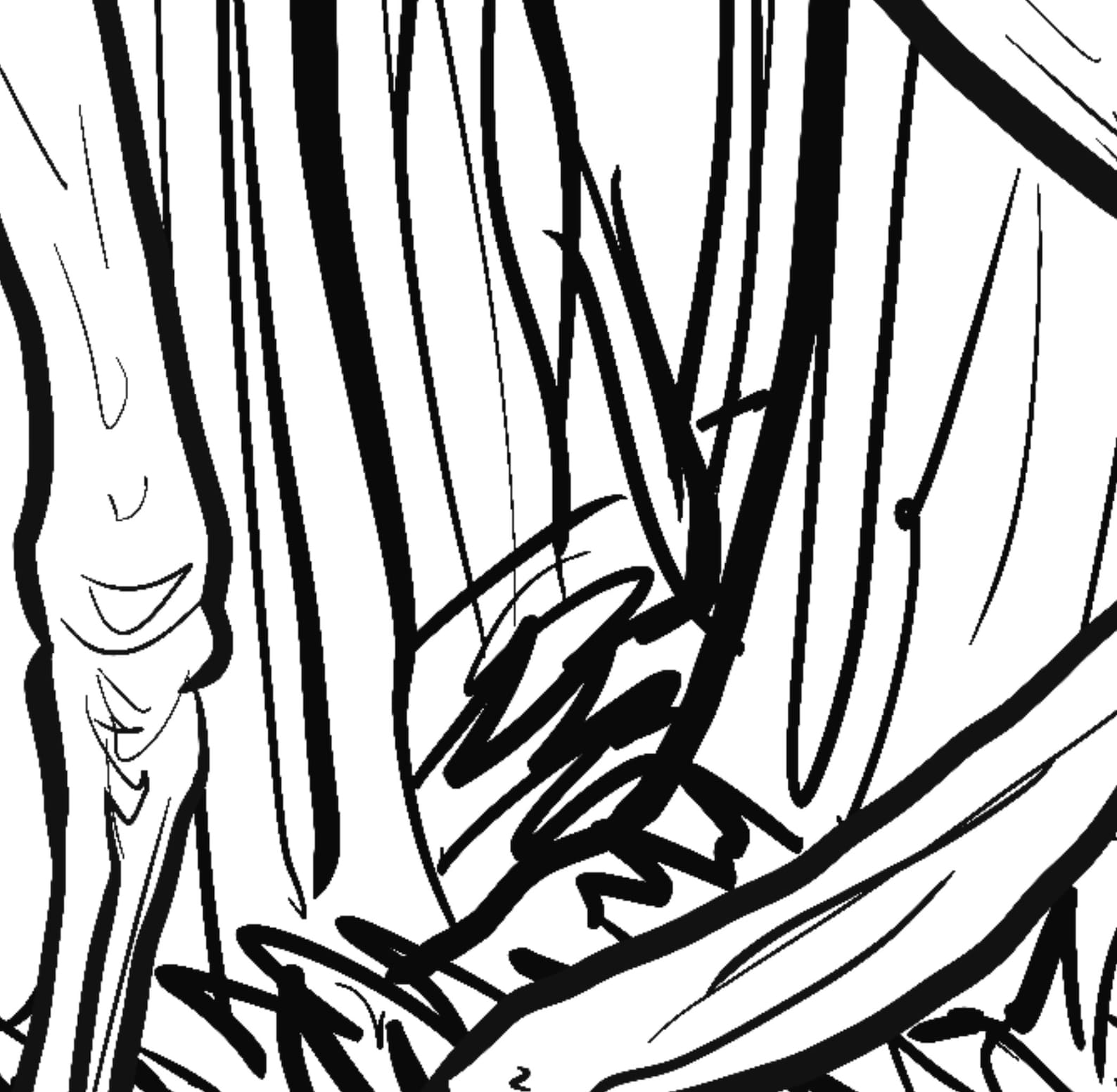 Not Deer, Cryptid, Creepy Cryptids, the Not-deer, Adult Coloring Page ...