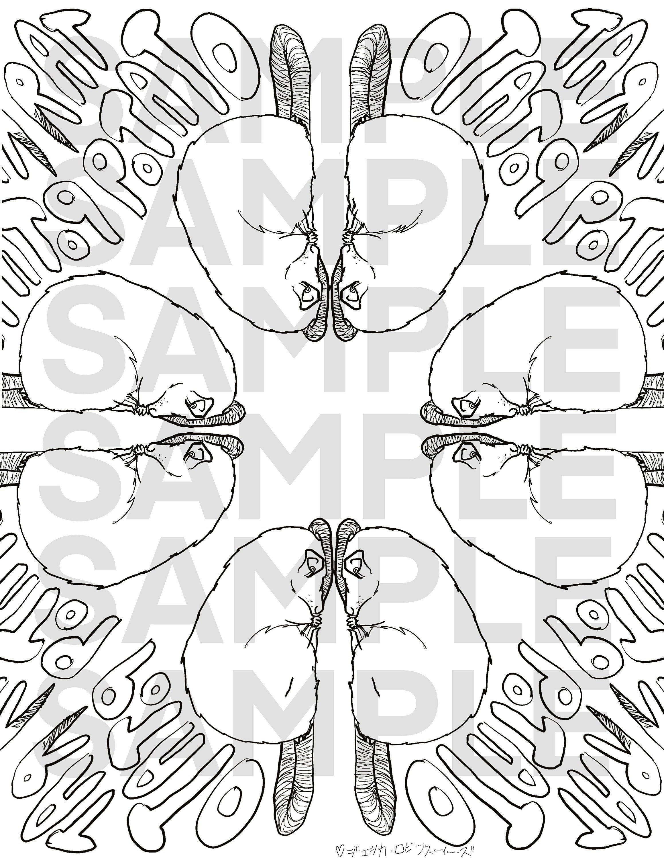 Rat Mandala Set of 3 Unique Coloring Pages Save Money With a - Etsy