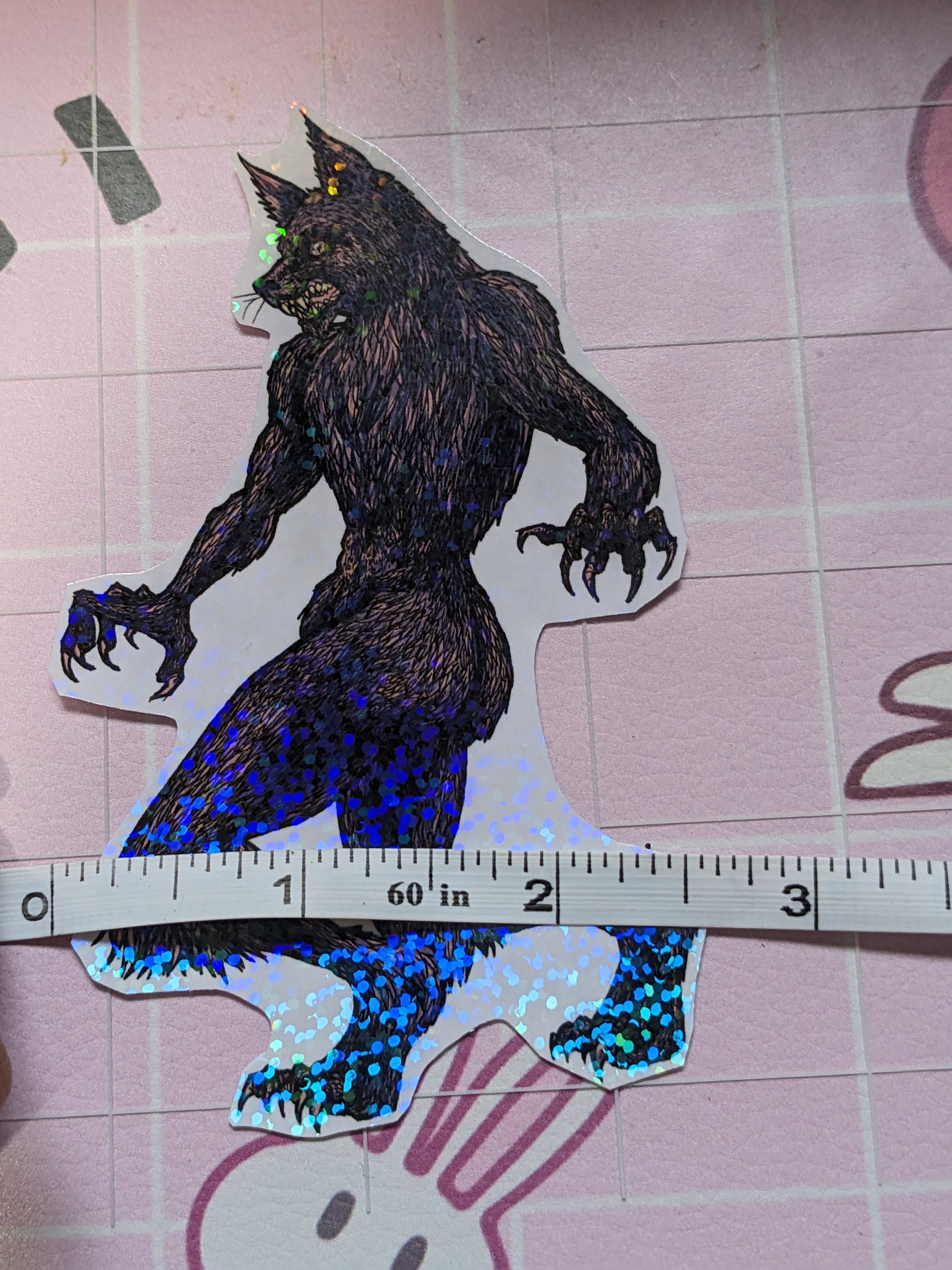 Holographic Beast of Bray Road Aka the Wisconsin Werewolf Sticker ...