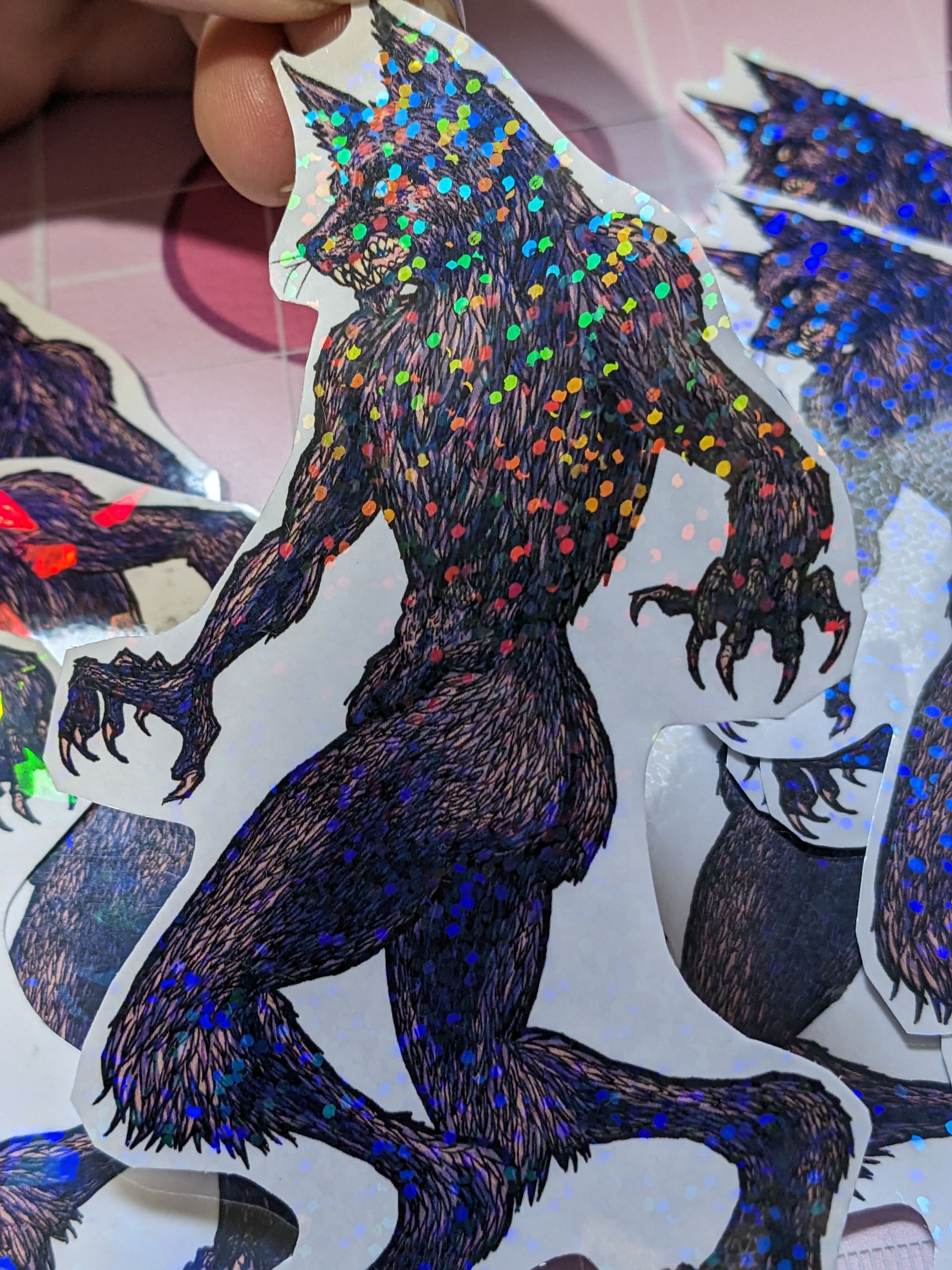 Holographic Beast of Bray Road Aka the Wisconsin Werewolf Sticker ...