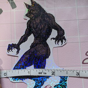 Holographic Beast of Bray Road Aka the Wisconsin Werewolf Sticker ...