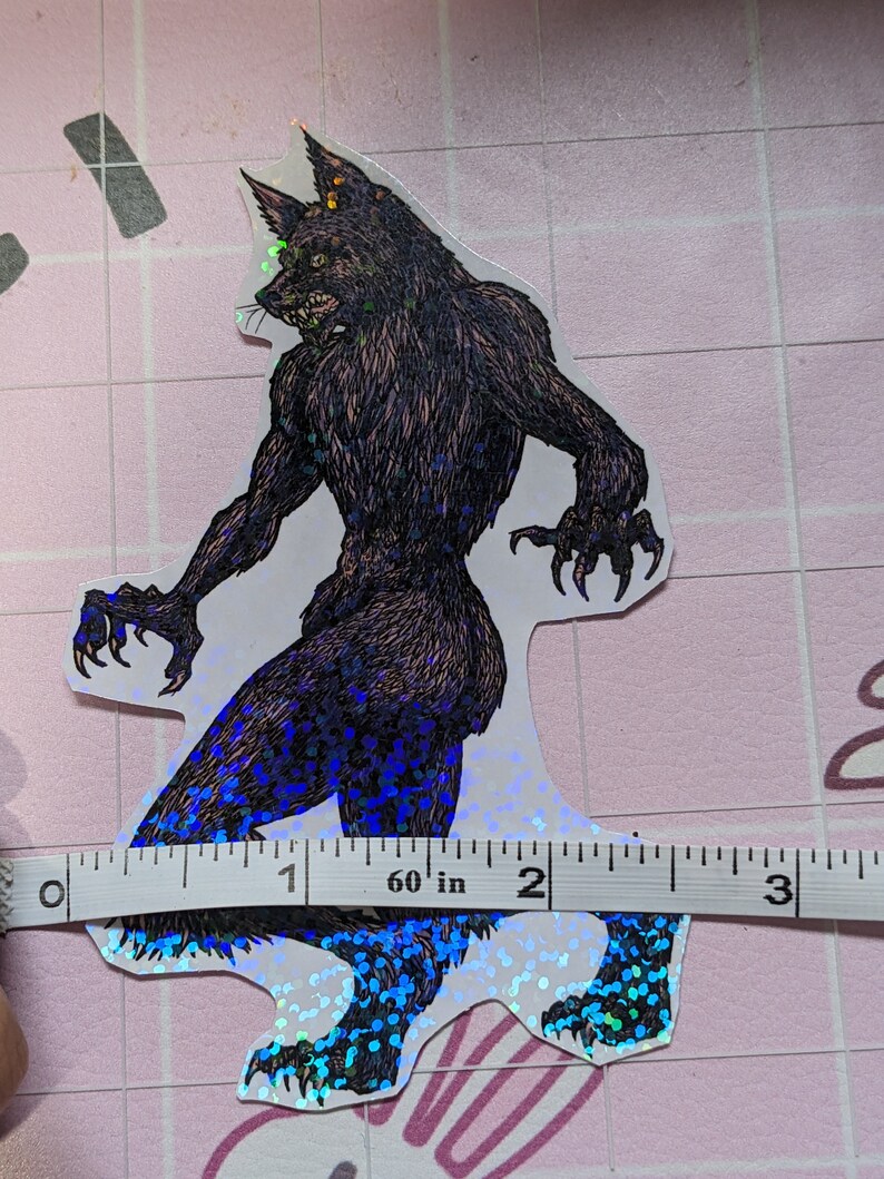 Holographic Beast of Bray Road Aka the Wisconsin Werewolf Sticker ...