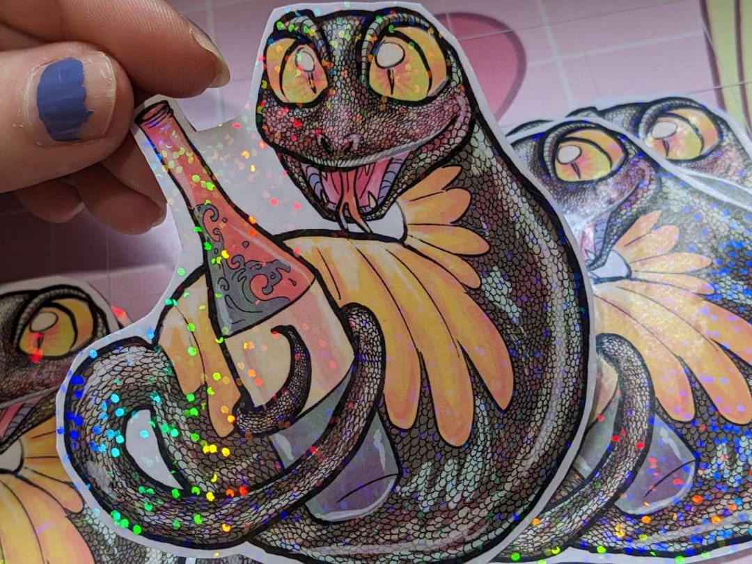 Holographic Tsuchinoko, Tsuchinocco, Tsuchinokoreal Sticker, Cryptid ...