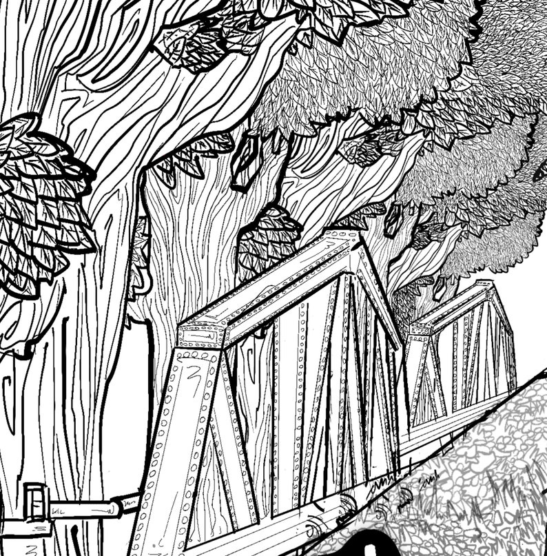 Goatman, Cryptid, Creepy Cryptids, the Goat Man, Adult Coloring Page ...