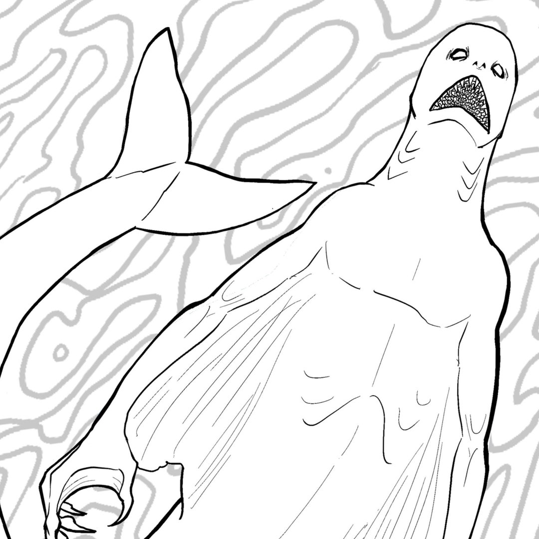 Shark Merfolk, Mermaid, Creepy, Mermay, Cryptid, Adult, Spooky, Scary ...