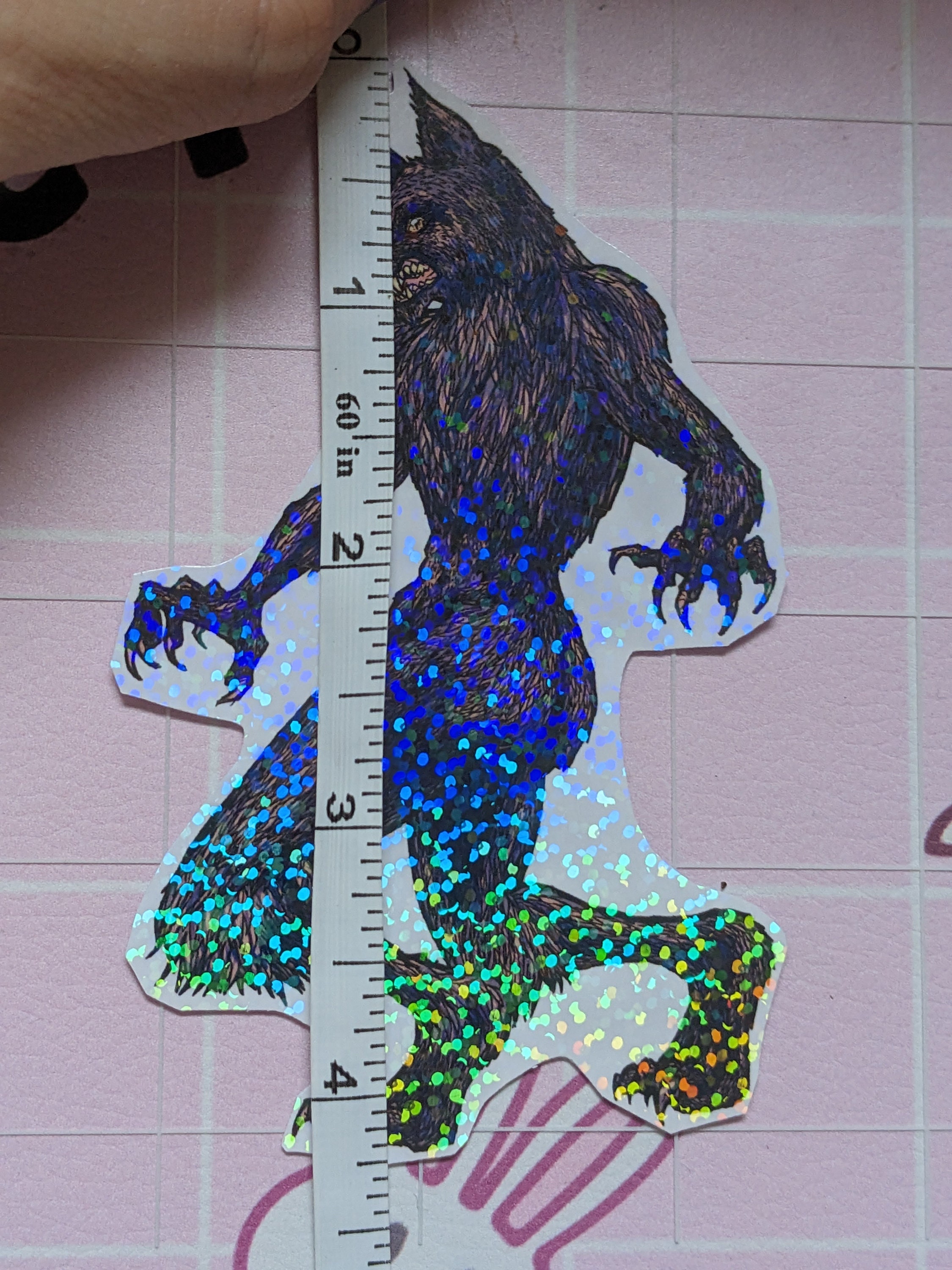 Holographic Beast of Bray Road Aka the Wisconsin Werewolf Sticker ...