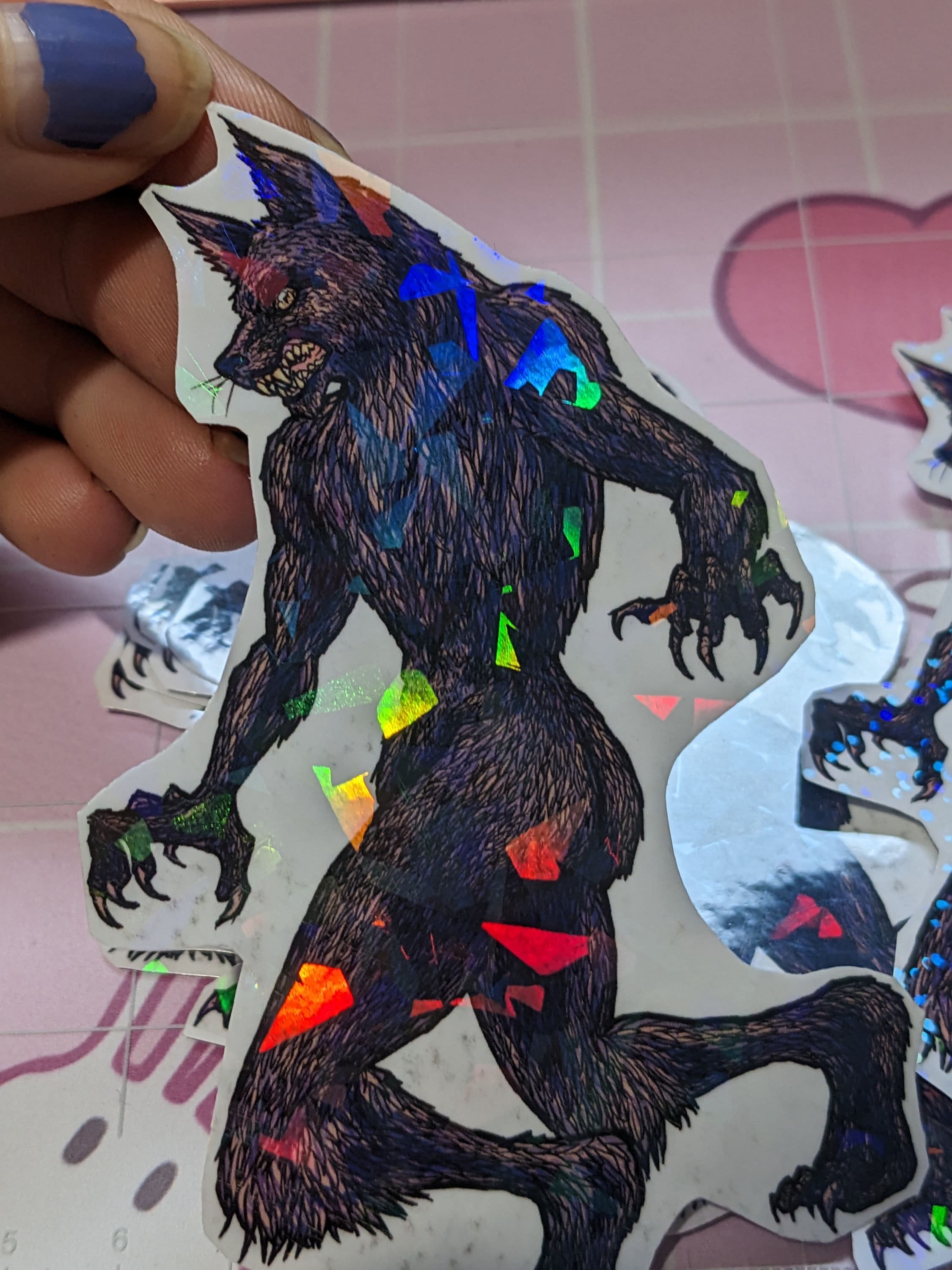 Holographic Beast of Bray Road Aka the Wisconsin Werewolf Sticker ...
