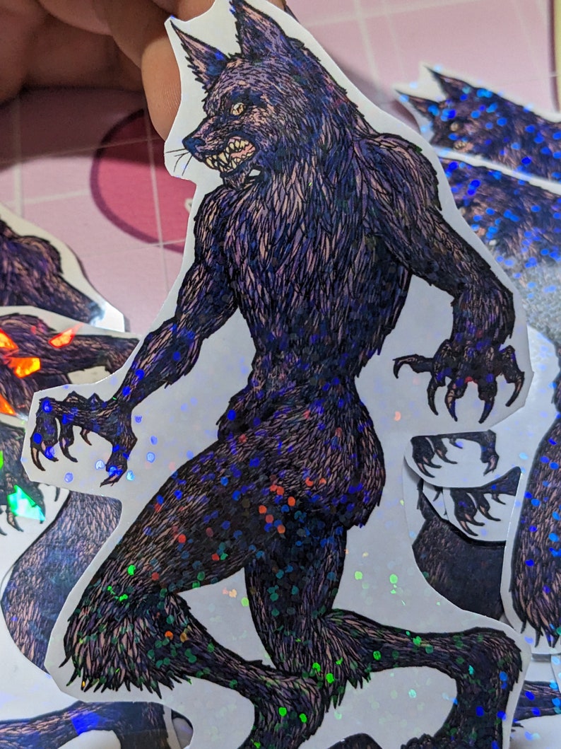 Holographic Beast of Bray Road Aka the Wisconsin Werewolf Sticker ...