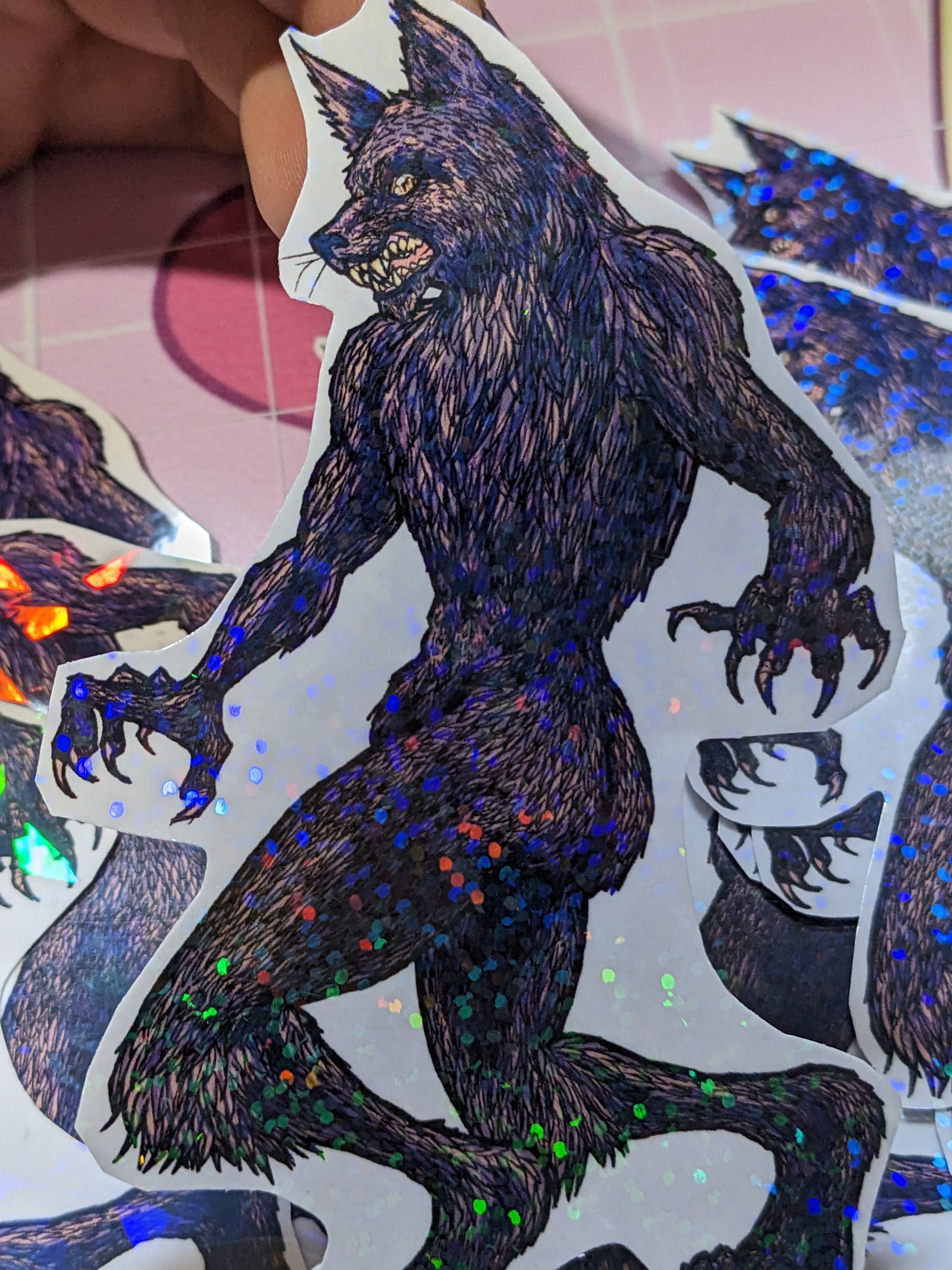 Holographic Beast of Bray Road Aka the Wisconsin Werewolf Sticker ...