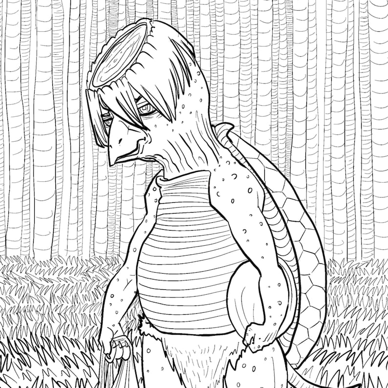 Kappa, Yokai, Japanese Mythology, Cryptid, Adult, Kawaii, Scary ...