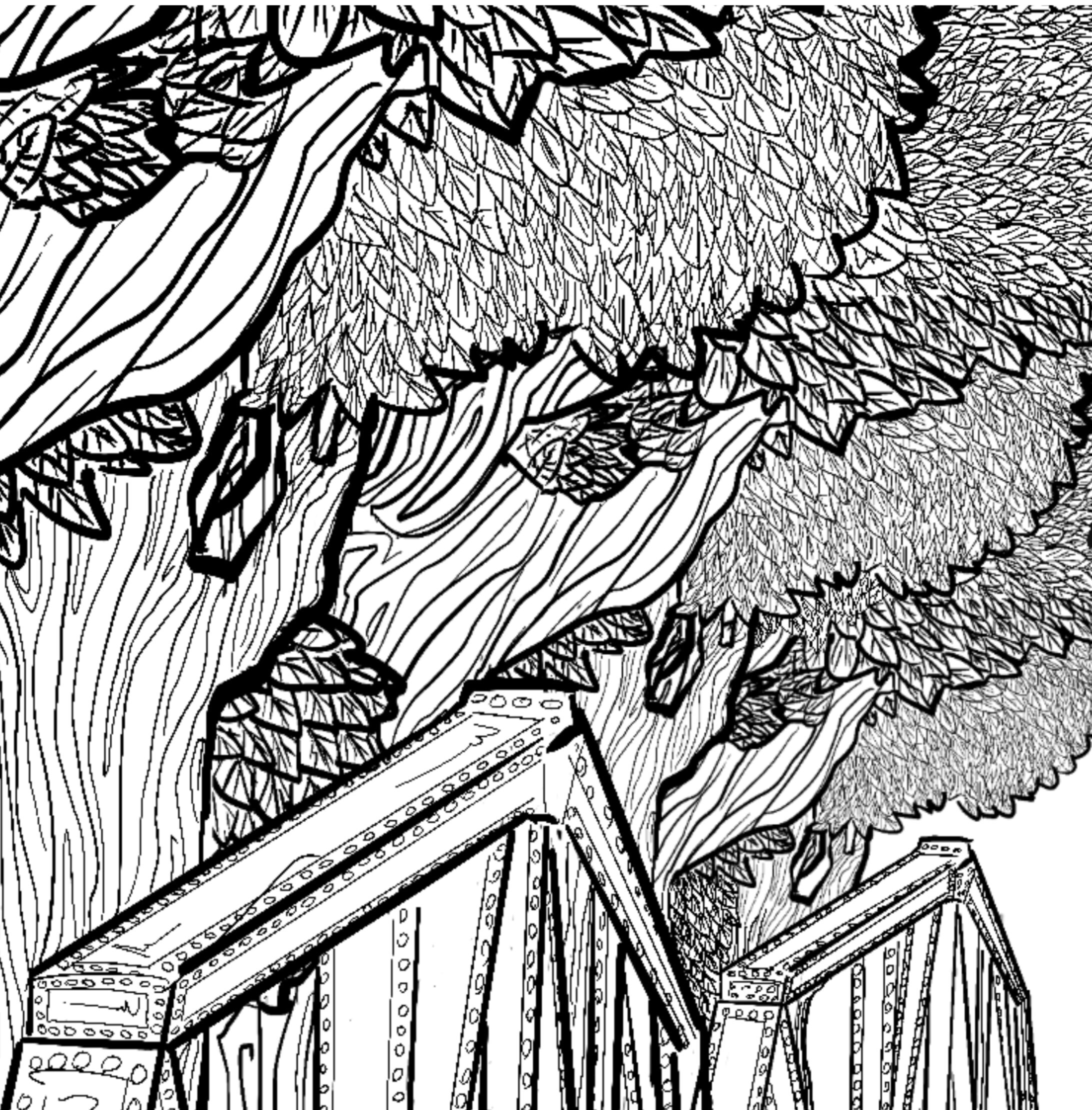 Goatman, Cryptid, Creepy Cryptids, the Goat Man, Adult Coloring Page ...