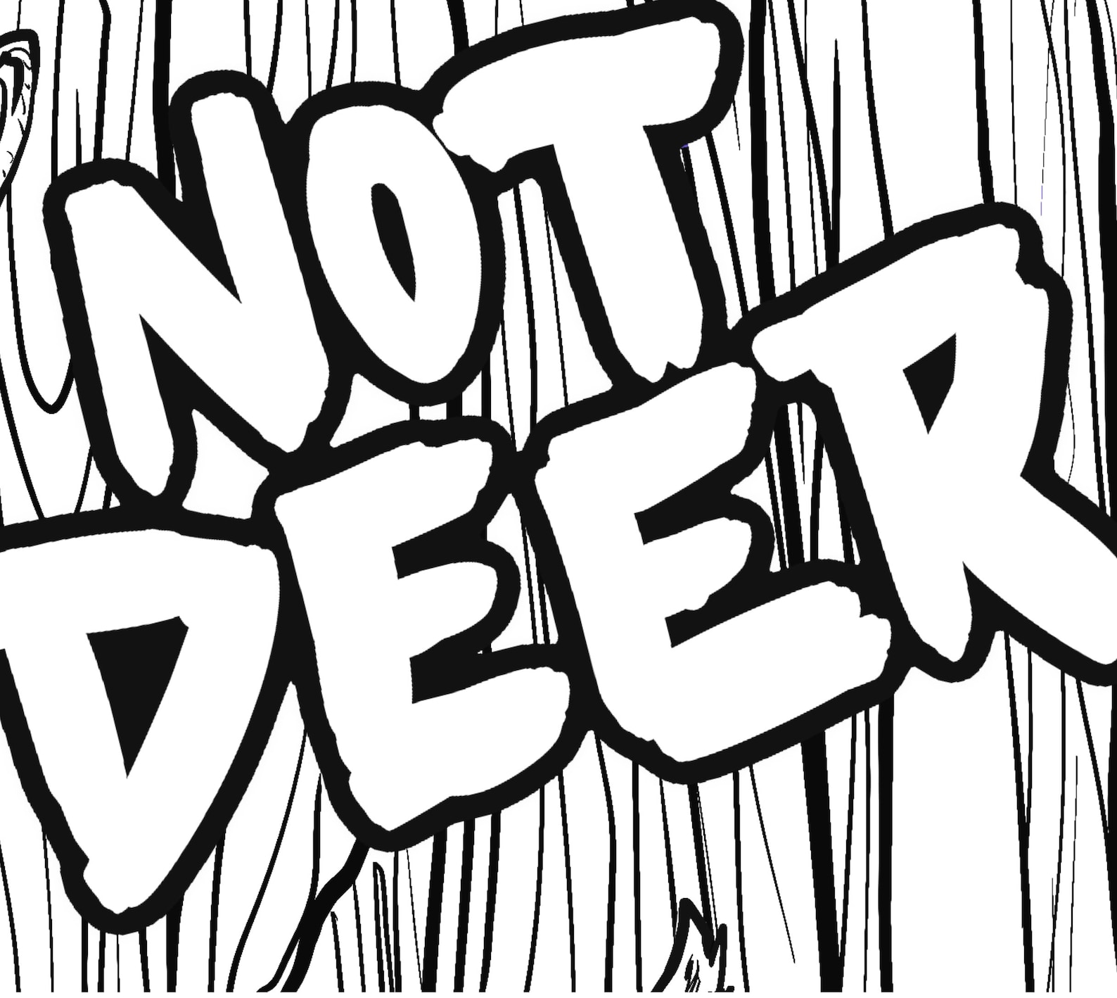 Not Deer, Cryptid, Creepy Cryptids, the Not-deer, Adult Coloring Page ...