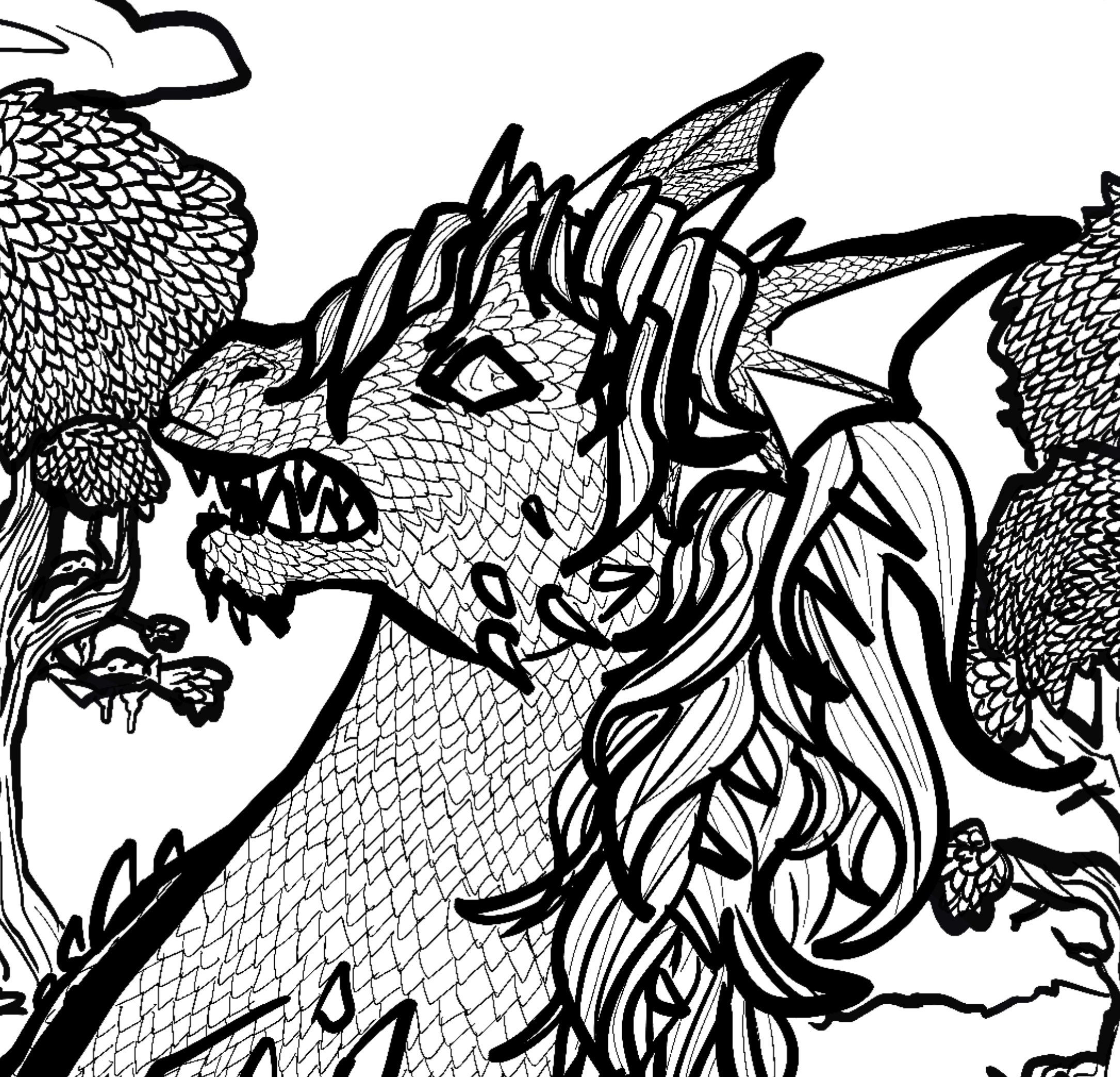 Kelpie Coloring Page, Horse Mermaid, Merbeast, Cryptid, Legendary Beast ...