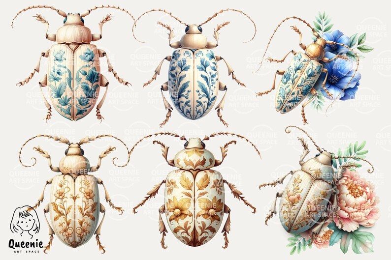 Flower Beetle PNG | Insect Cliparts for Journal | Mystical Insect Png ...