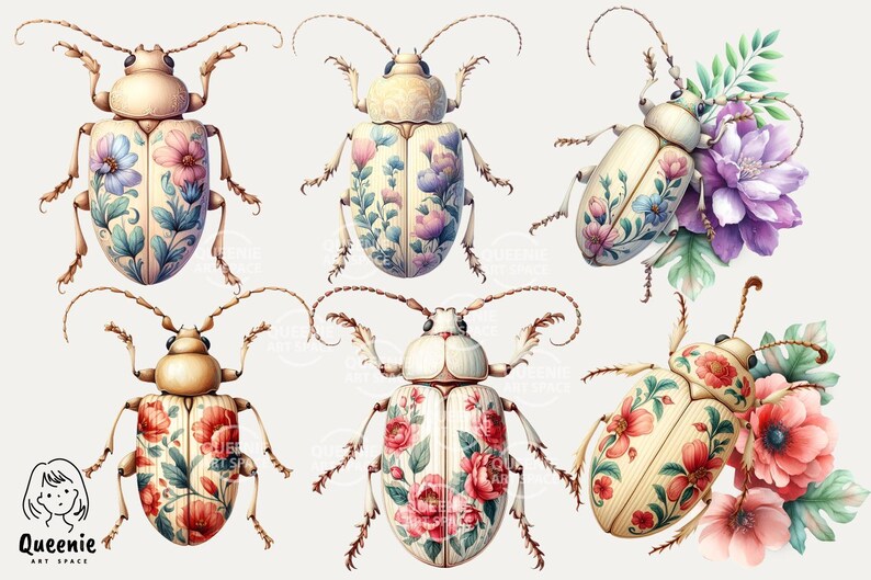 Flower Beetle PNG | Insect Cliparts for Journal | Mystical Insect Png ...