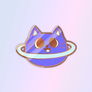 Alien Space Cats - an Enamel Pin Set | 1.5" Copper Hard Enamel Pin - Etsy
