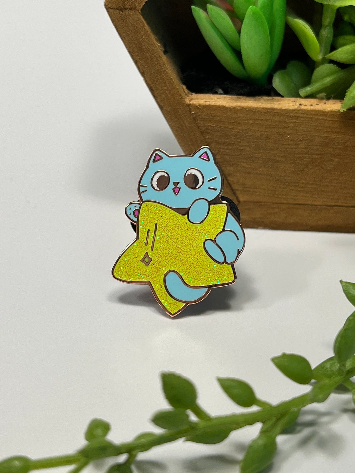 Shooting Star Hard Enamel Lapel Pin 1.5 - Etsy