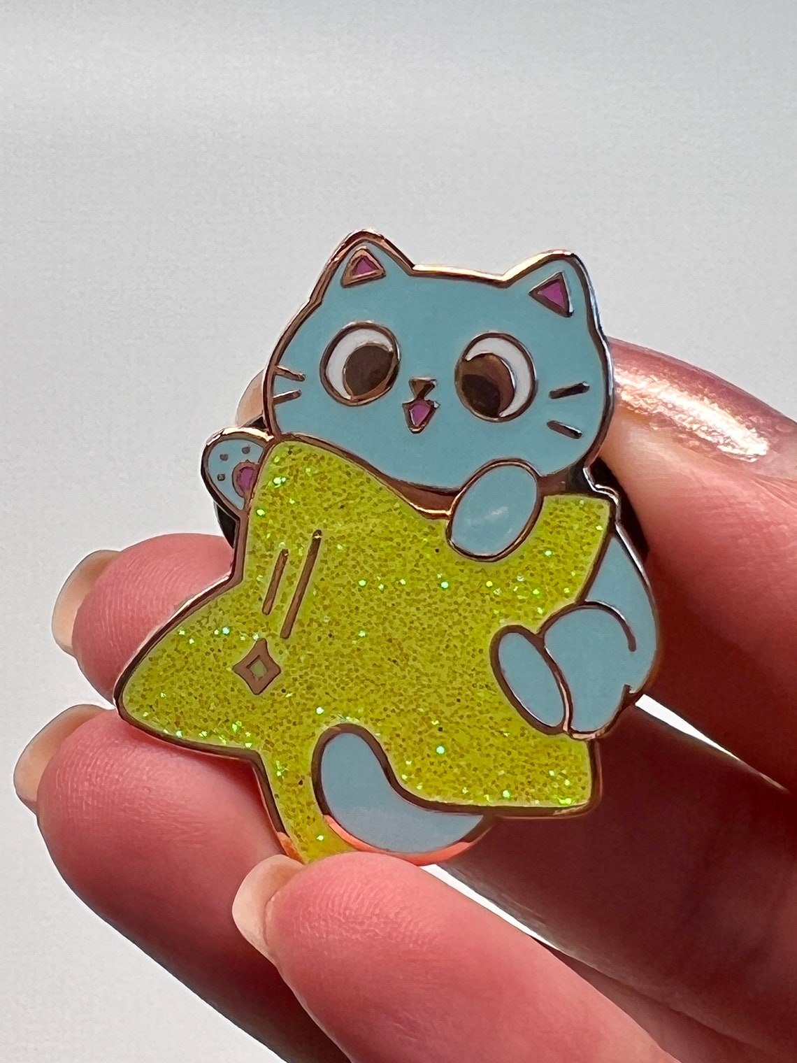 Shooting Star Hard Enamel Lapel Pin 1.5 - Etsy