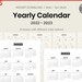2022-2023 Year at a Glance Printable Calendar Printable Planner 2022 ...