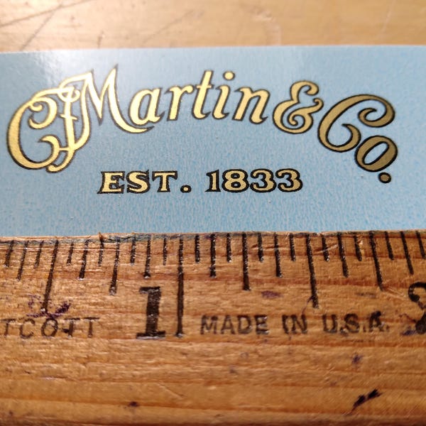 Martin Guitar Decal - Etsy