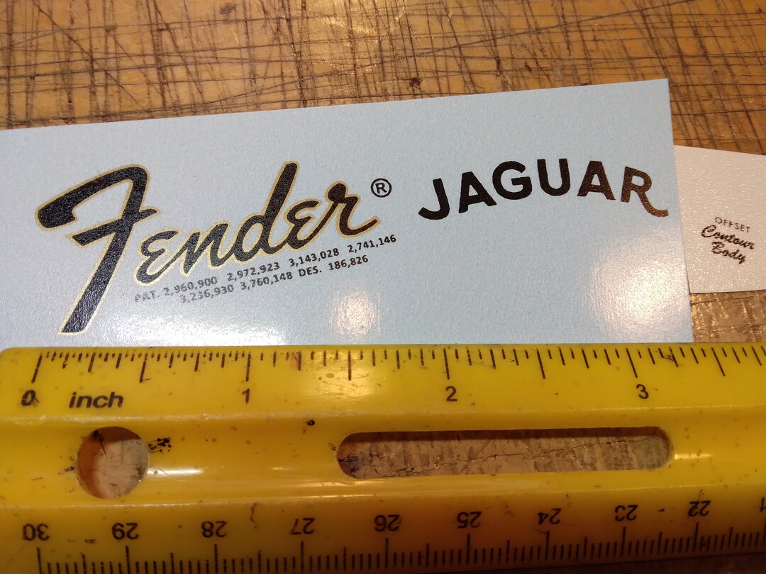 Electric Guitar Waterslide Decal, Metallic Ink Guitar Decal, Premium ...