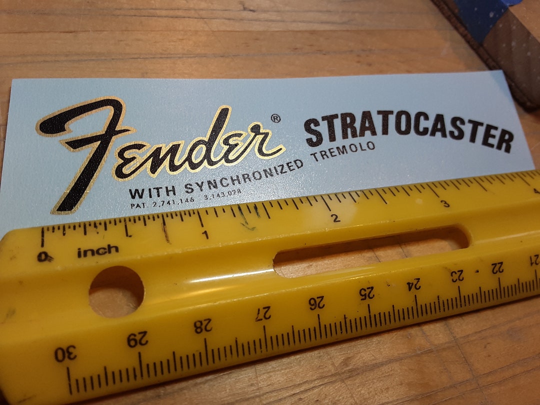 Electric Guitar Waterslide Decal, Metallic Ink Guitar Decal, Premium ...