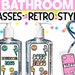 Printable Bathroom Pass | Retro Smiley Face Label for Sanitizer Bottle ...
