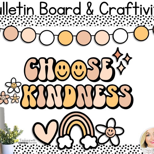 Retro Groovy Classroom Decor Mental Health Bulletin Board - Etsy