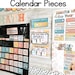 Boho Classroom Calendar Bulletin Board Set Pocket Chart - Etsy