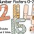 Number Posters Retro Classroom Decor Classroom Printable Posters Cut ...
