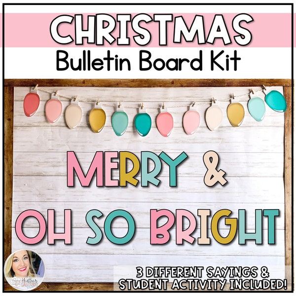 Christmas Bulletin Board Kit - Etsy