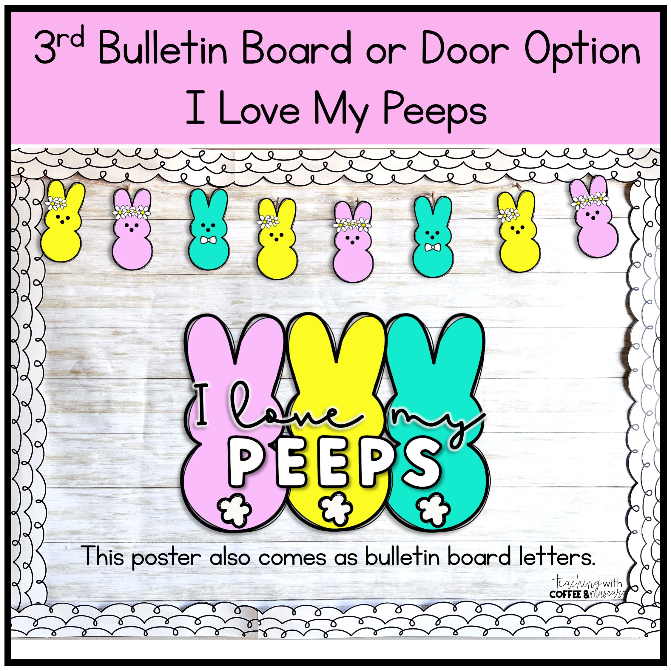 Spring Peeps Bulletin Board and Craftivity - Etsy