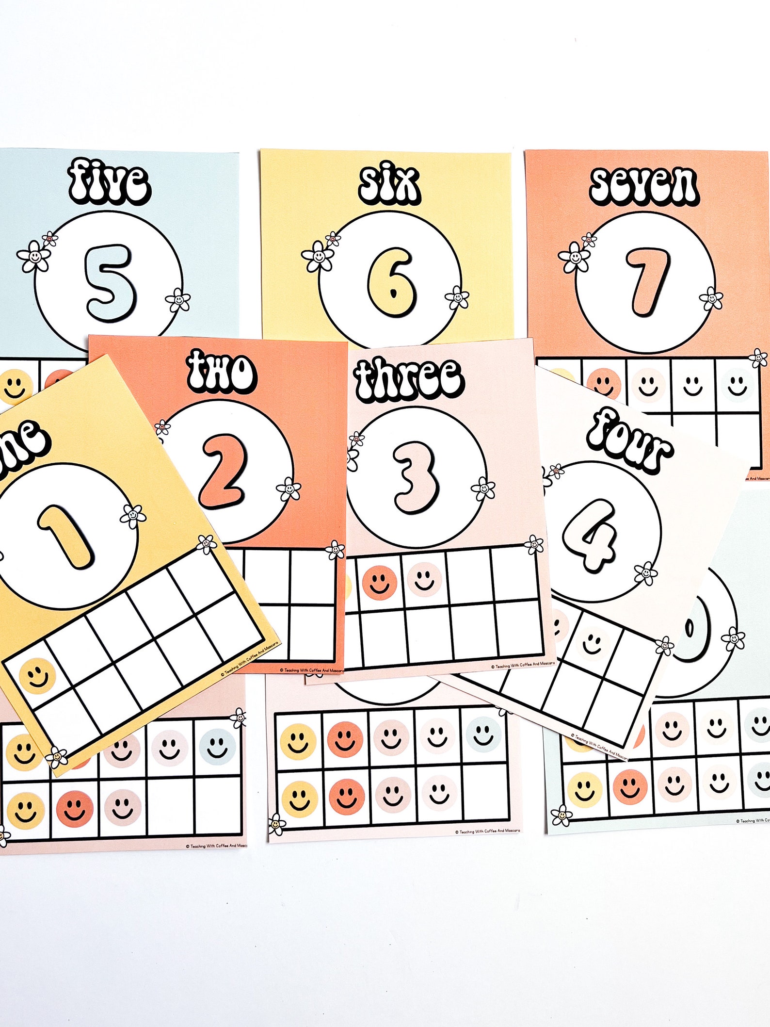 Number Posters Retro Classroom Decor Classroom Printable - Etsy