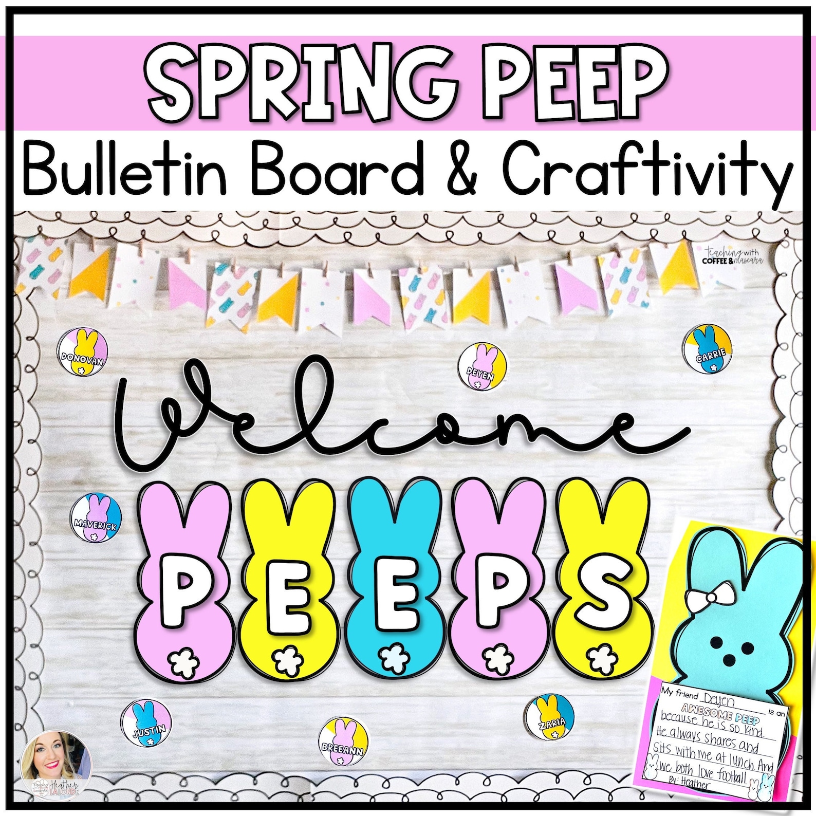 Spring Peeps Bulletin Board and Craftivity - Etsy
