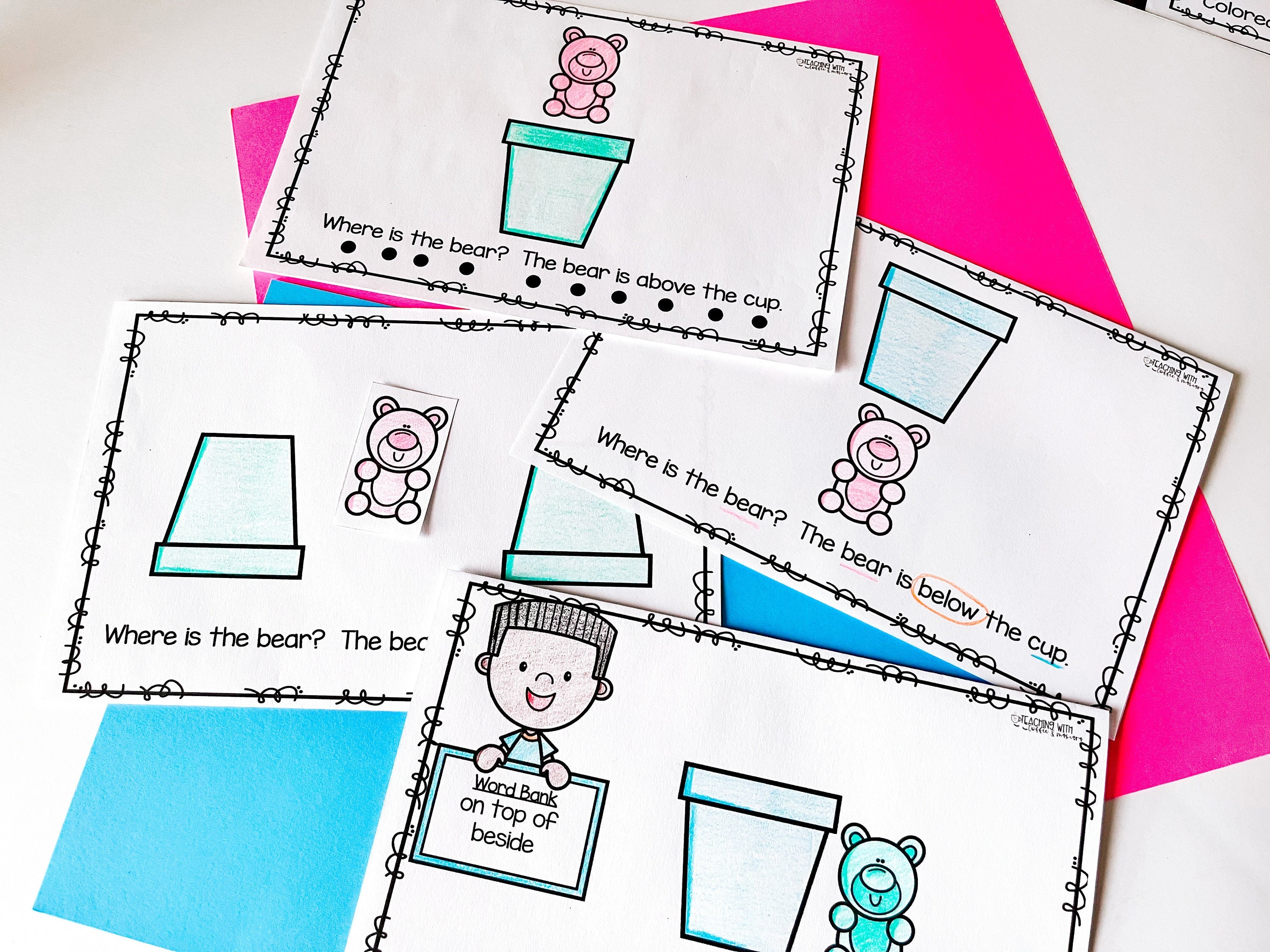 Counting Bears Positional Words Printable Activity - Etsy