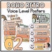 Editable Voice Level Posters | Boho Retro Voice Level Chart | Voice ...