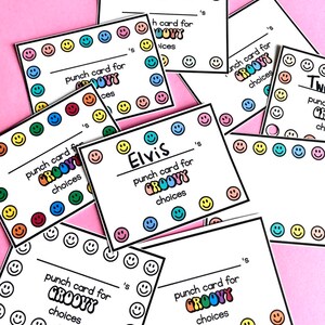 Punch Cards for Kids | Happy Face Punch Cards | Printable Punch Cards ...