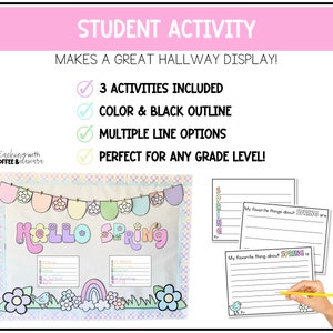 Spring Bulletin Board Ideas | Retro Spring Bulletin Board | Pastel ...