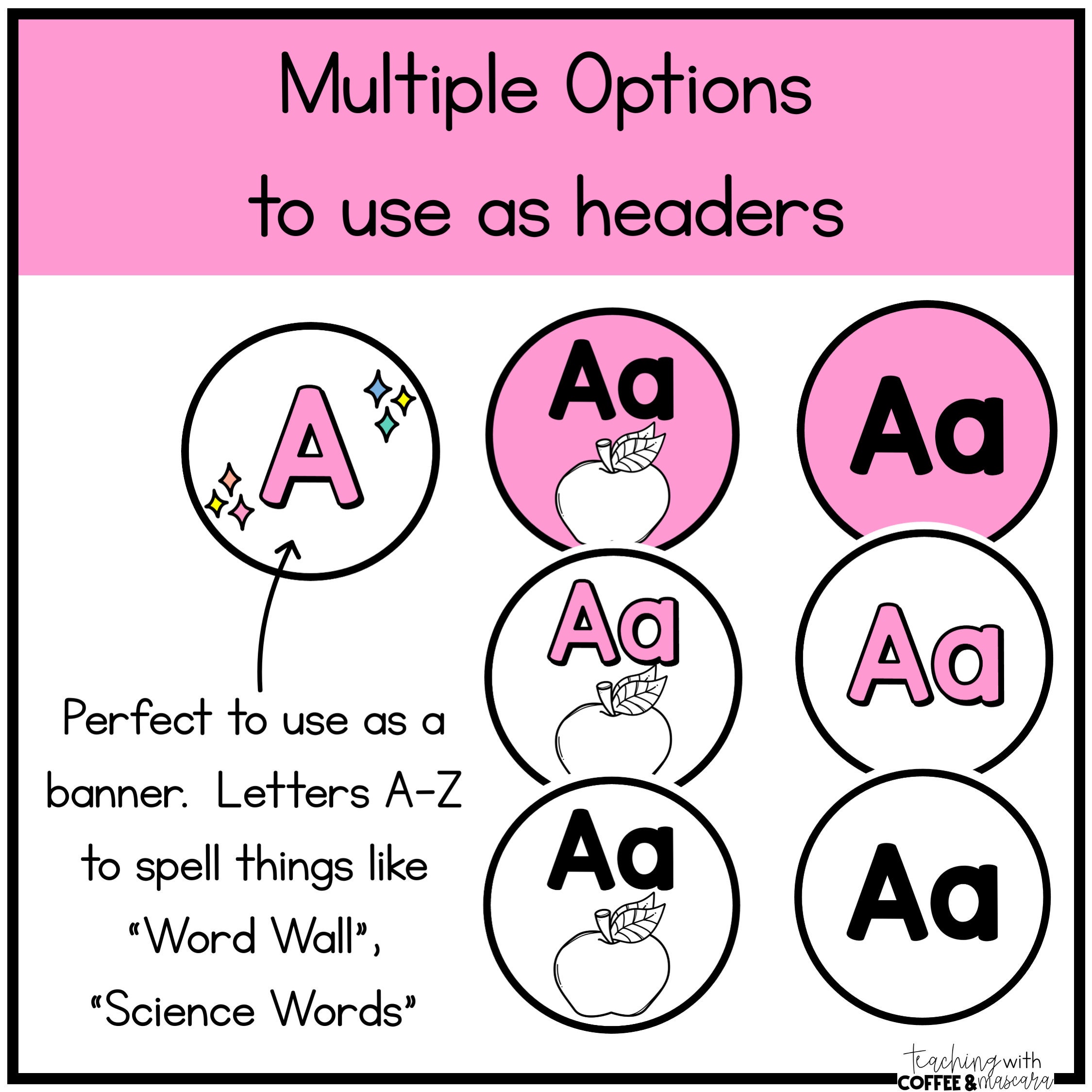 Rainbow Word Wall | Bright Rainbow Portable Word Wall | Alphabet Cards ...