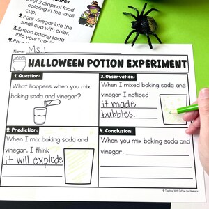 Halloween Witches Brew Science Experiment – Printable Activity (PDF) - Etsy