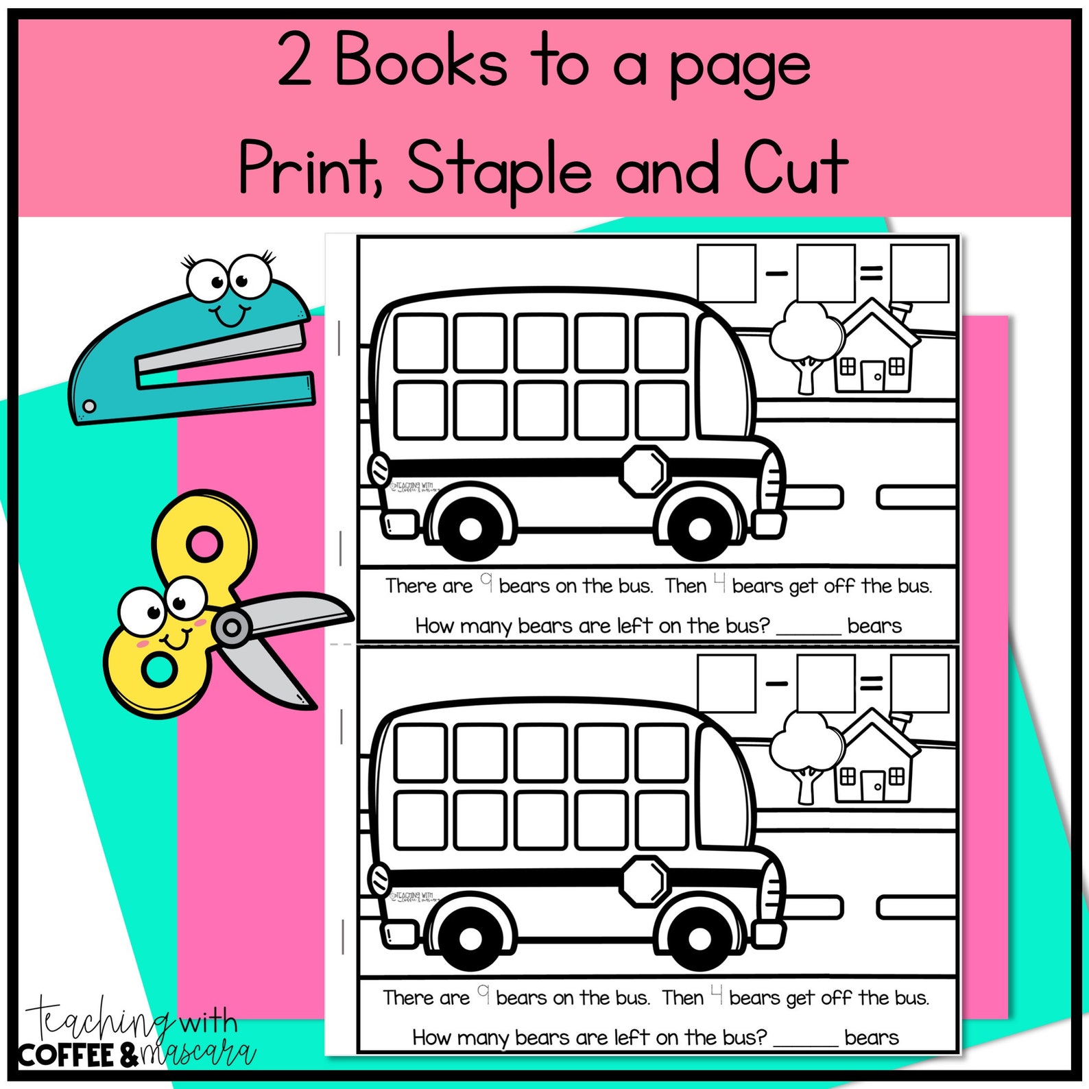 Subtraction Word Problems for Kindergarten Beginning Reader Printable ...
